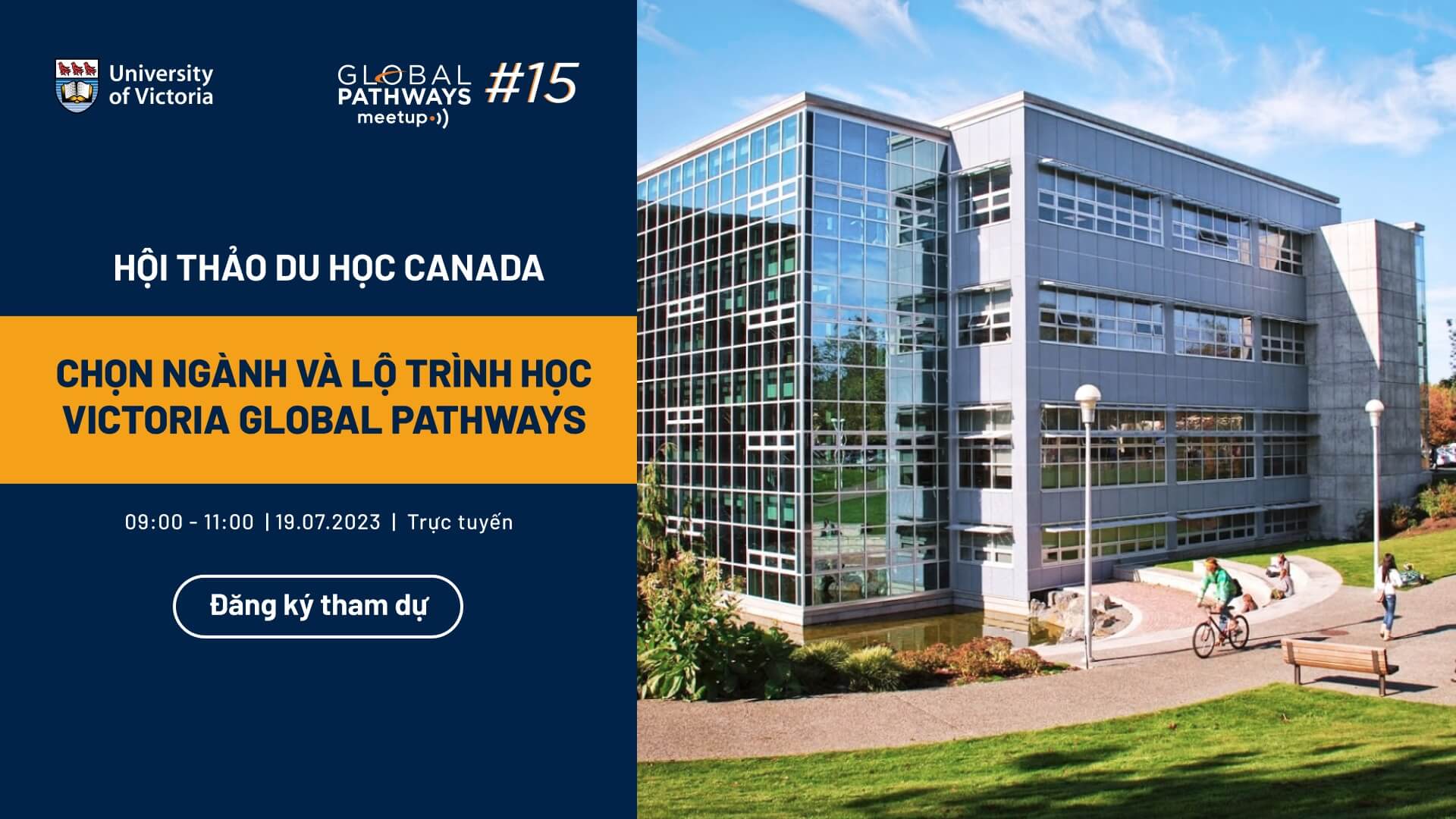 Chọn ngành và lộ trình học Victoria Global Pathways, Hội thảo du học Canada 2023